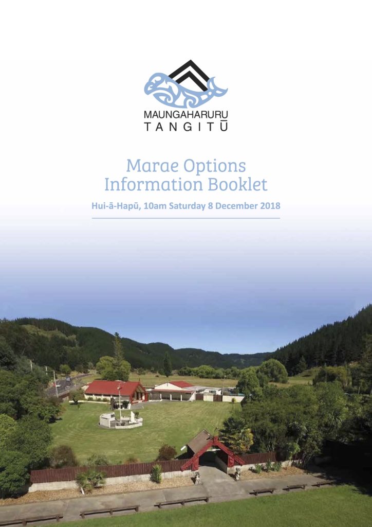 Marae Options | Maungaharuru-Tangitu Trust